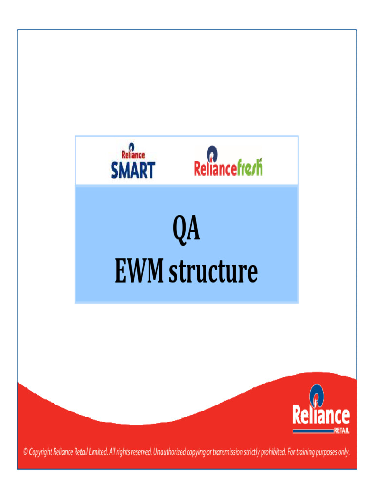 EWM Structure and Process V1 | PDF
