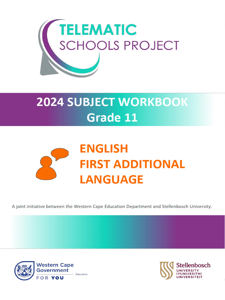 English FAL Grade 11 Telematics 2024 | PDF