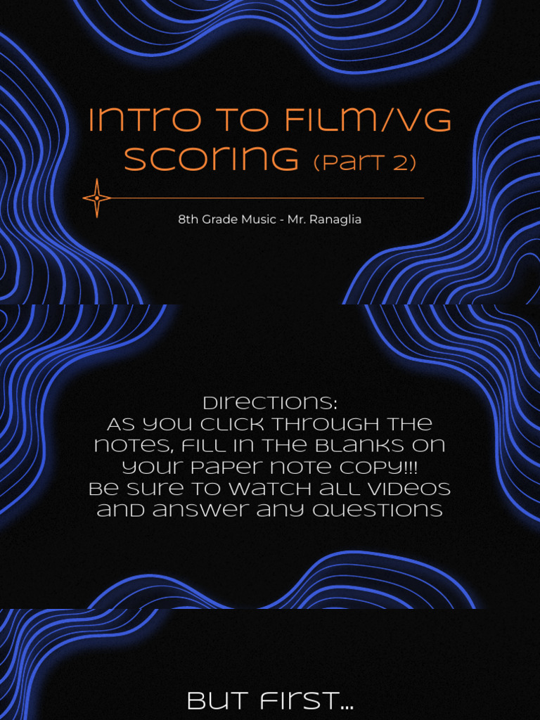 Music in Film - VG Unit Intro Slides - Notes 2 | PDF