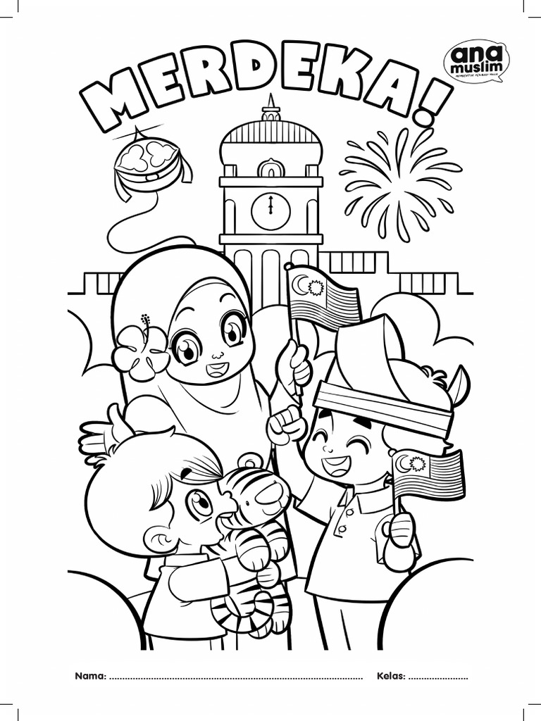 Colouring Merdeka 2024 | PDF
