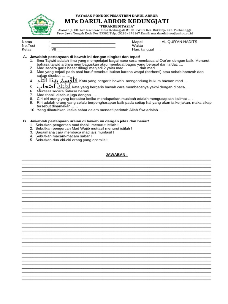 QH 7 Soal PHB Ii | PDF