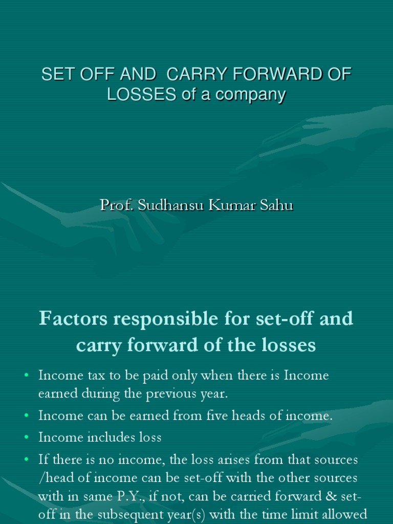 Set Off and Carry Forward of The Losses-IMIS | PDF | Expense | Depreciation