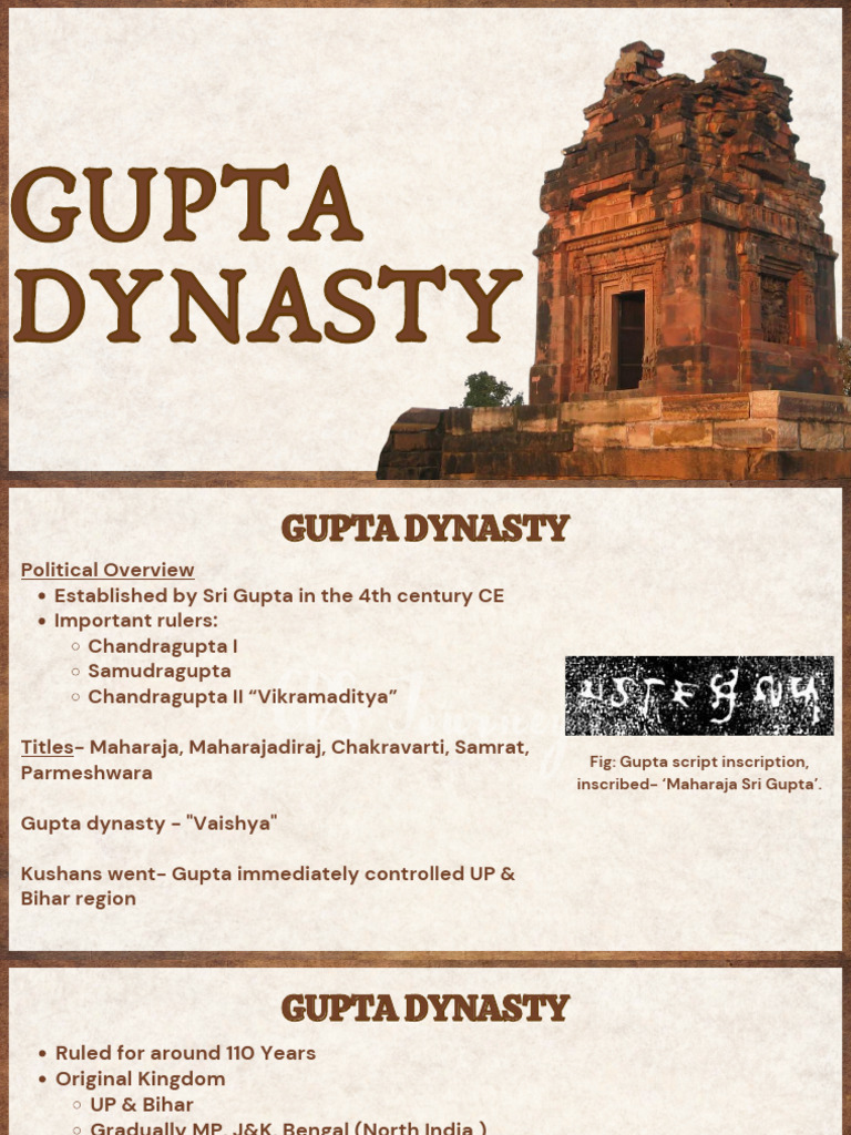 Gupta Dynasty (Compressed Wo Annotation) | PDF