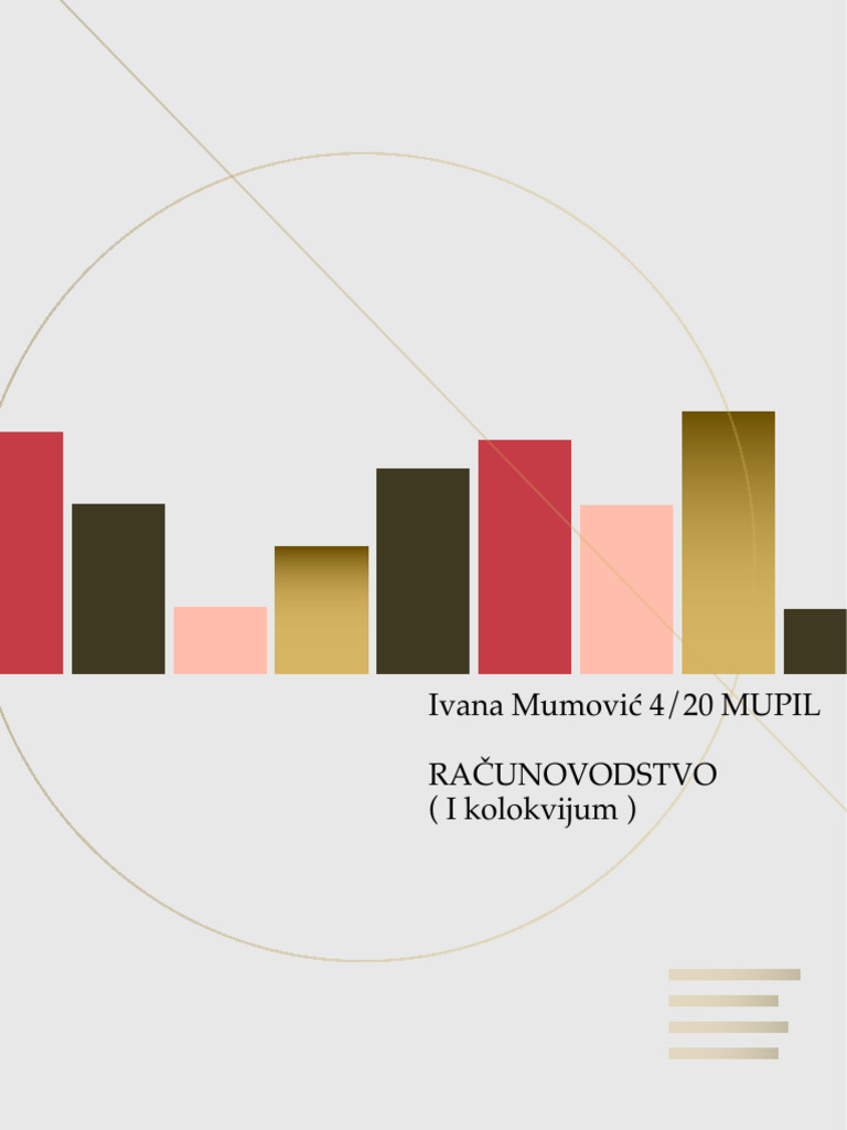Teorija Racunovodstvo Bitno | PDF