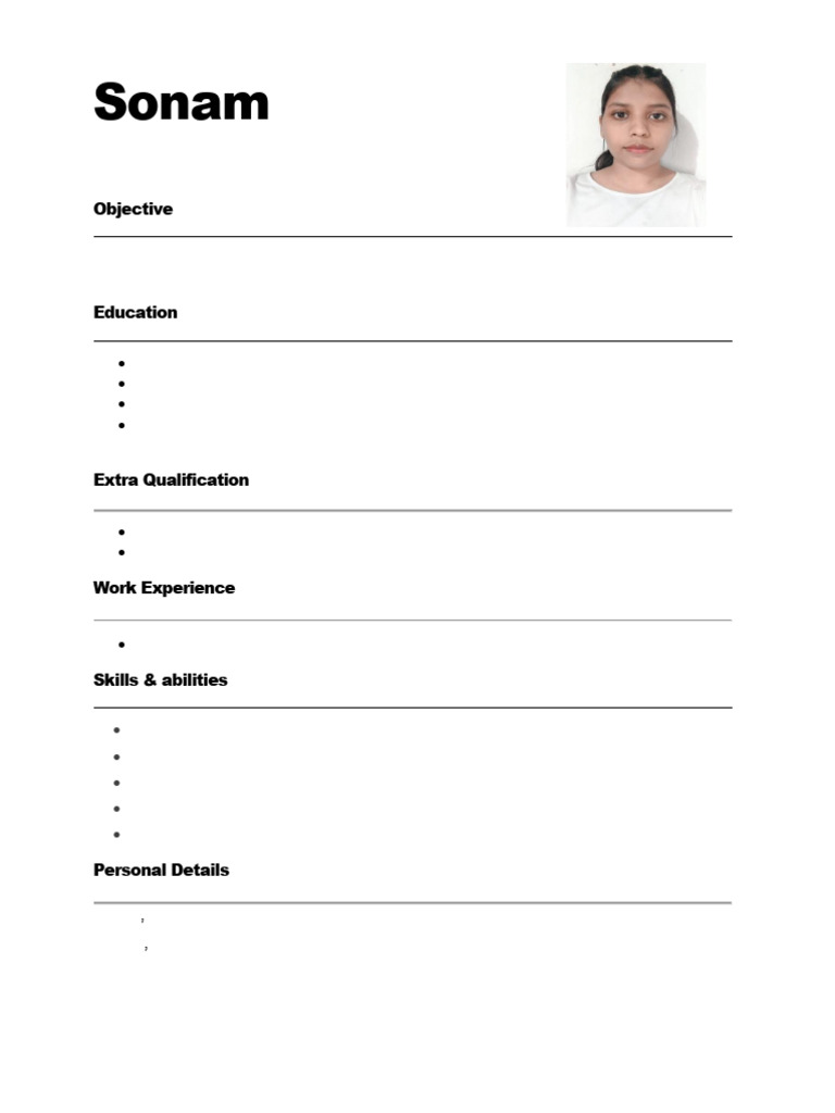 Sonam S Resume | PDF