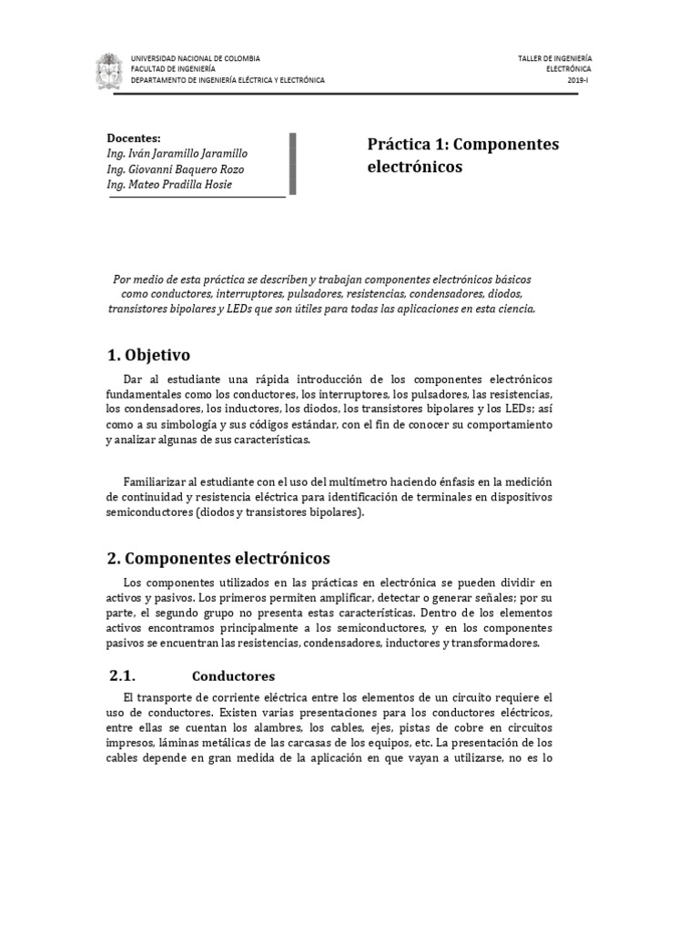 Práctica 1 Guía-Comp. Básicos | PDF