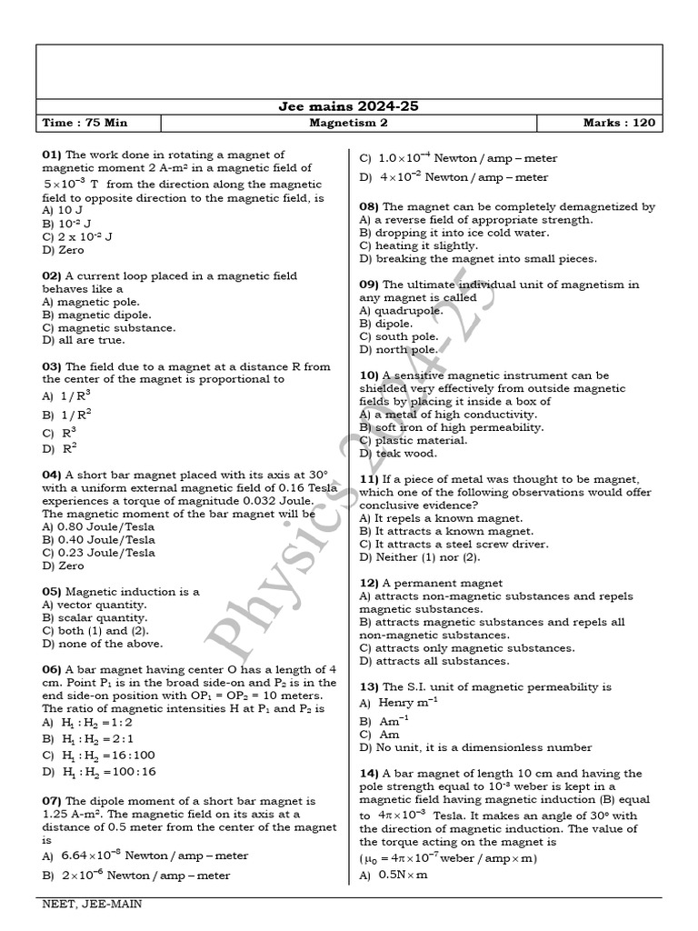 Magnetism 2 Paper | PDF