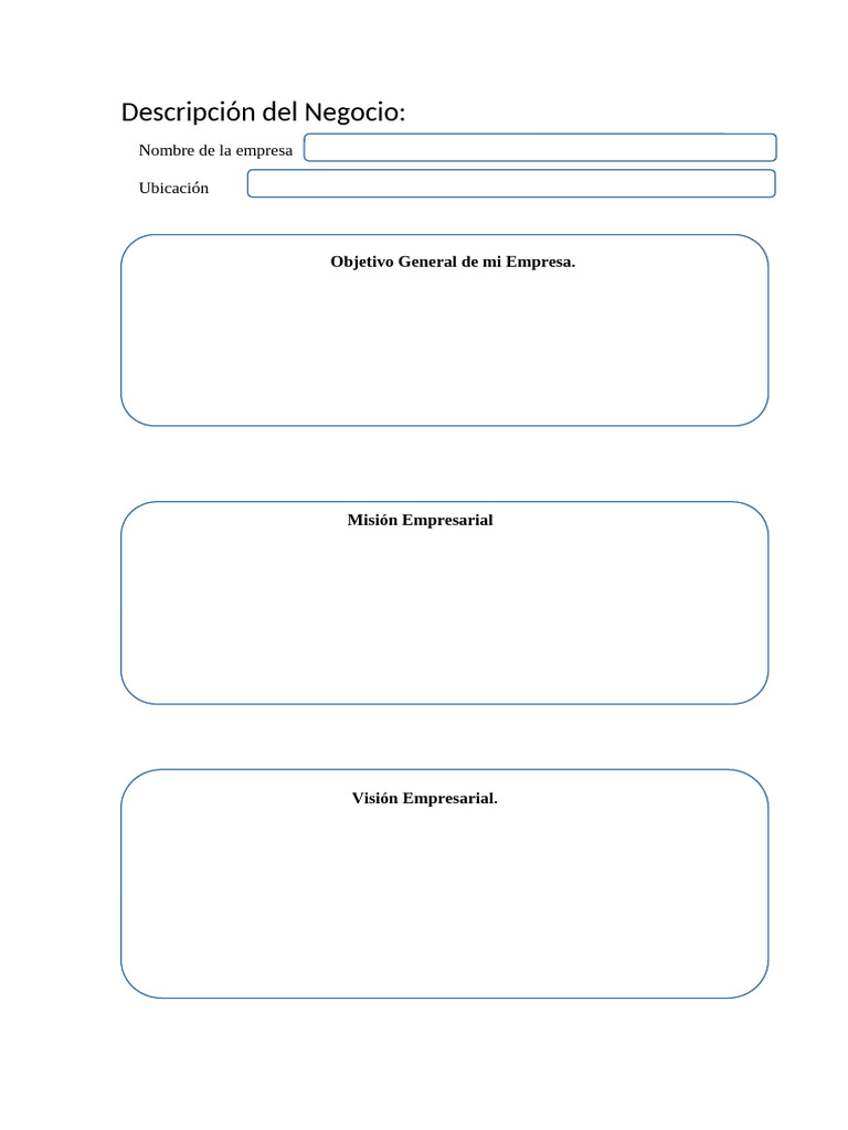 Plan de Negocio Basico | PDF