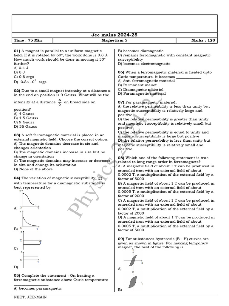 Magnetism 5 Paper | PDF