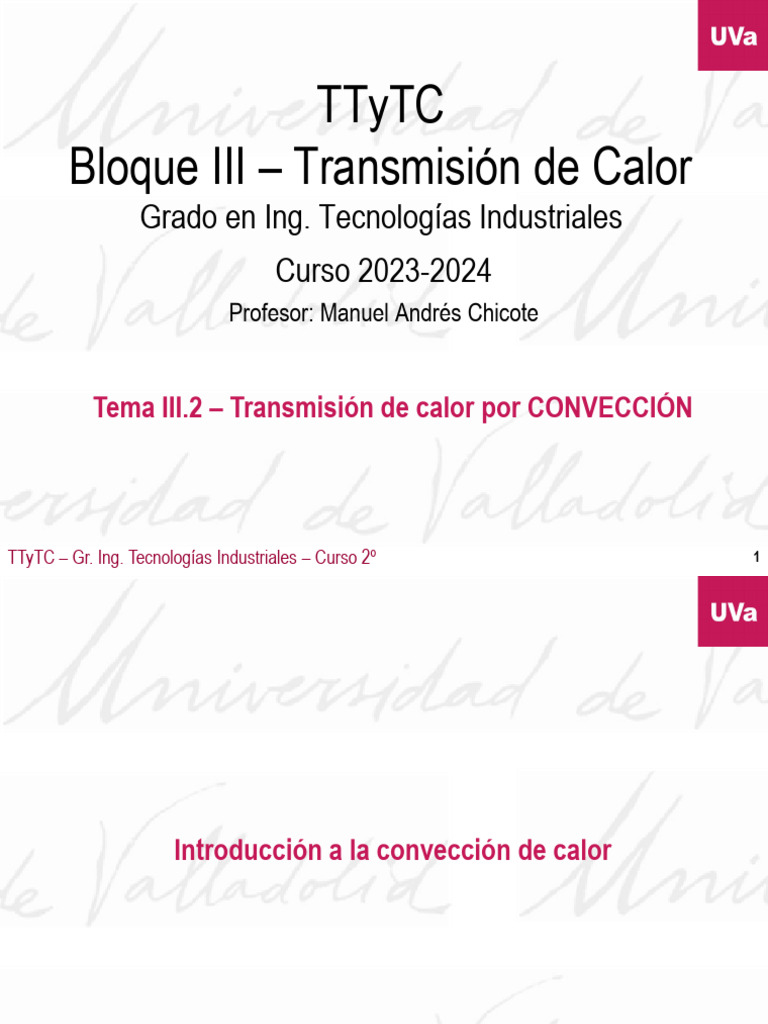 BloqIII TrCalor Conveccion | PDF