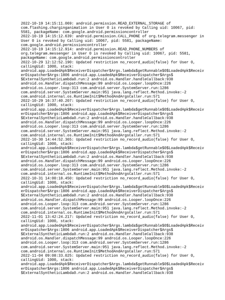 Perm Debug Info | PDF