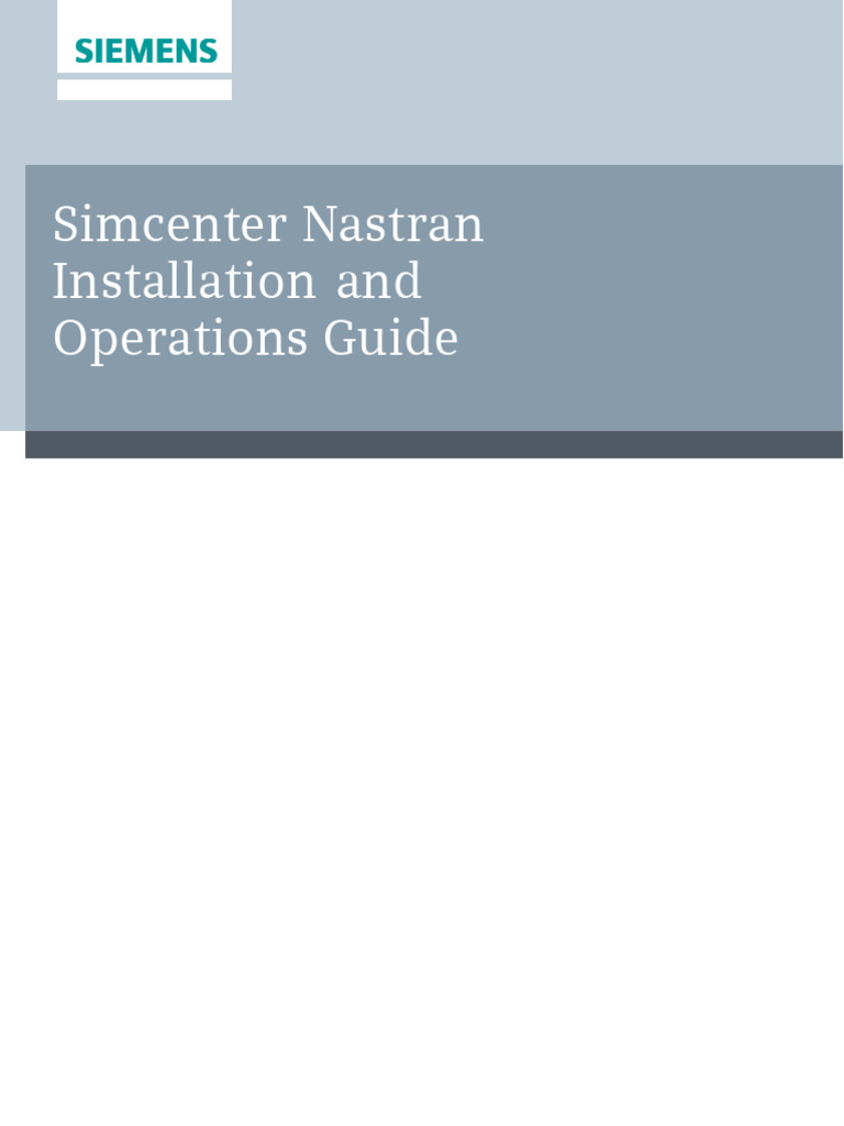 西门子UG12 NX 有限元分析 应力仿真：Simcenter Nastran2019.1安装和操作指南cog 英install ...