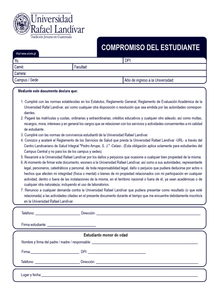 Formulario de Ingreso | PDF