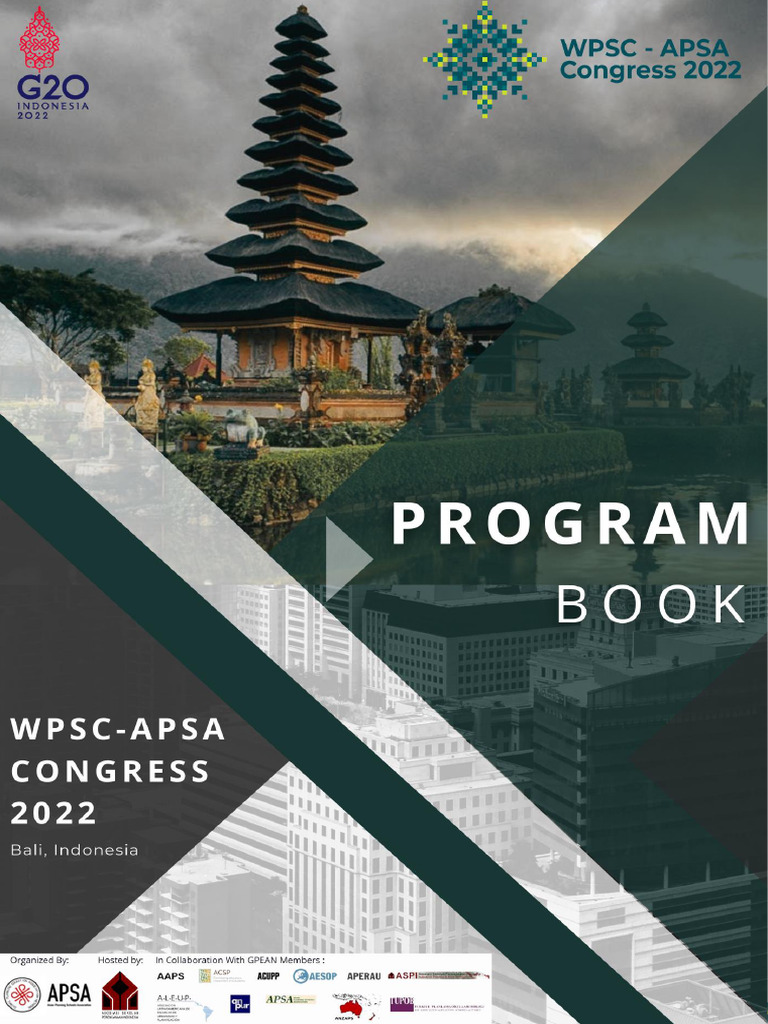 Update - Program Book WPSC-APSA Congress 2022 | PDF