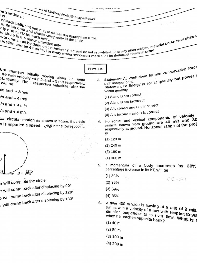 PHYSICS RTS OYM | PDF