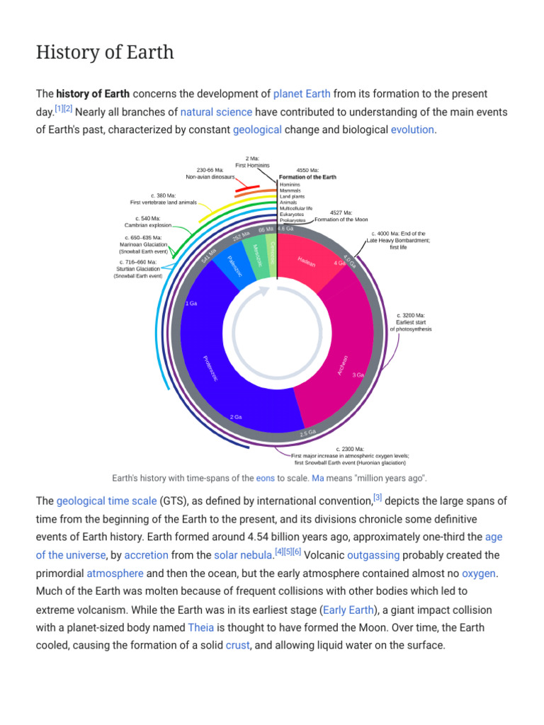 History of Earth - Wikipedia | PDF