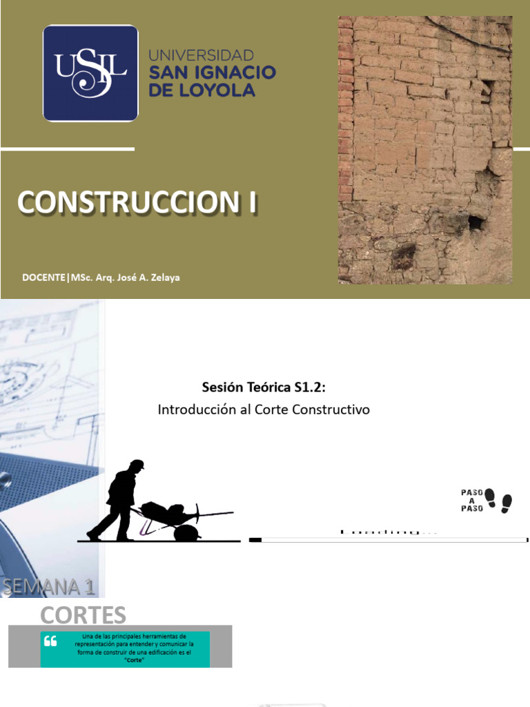 Sesión Teórica S1.2 _Introducción al Corte Constructivo | PDF