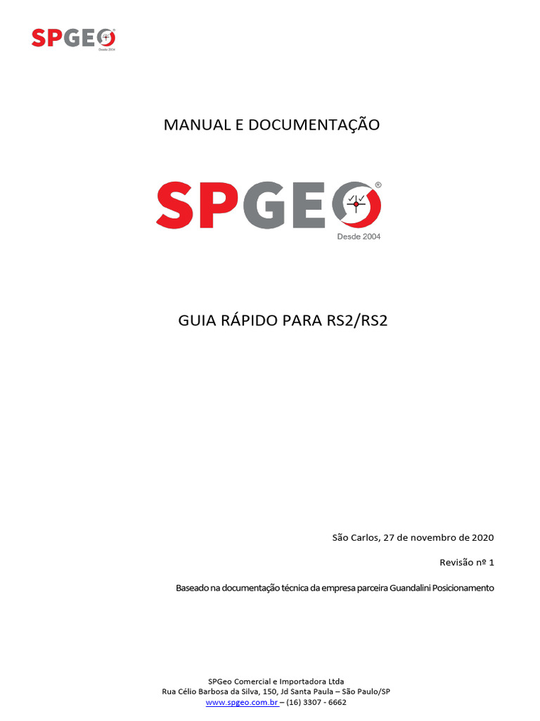 Guia Rápido para Receptores Emlid RS2 e RS2 - V1 - SPGEO - 2 | PDF