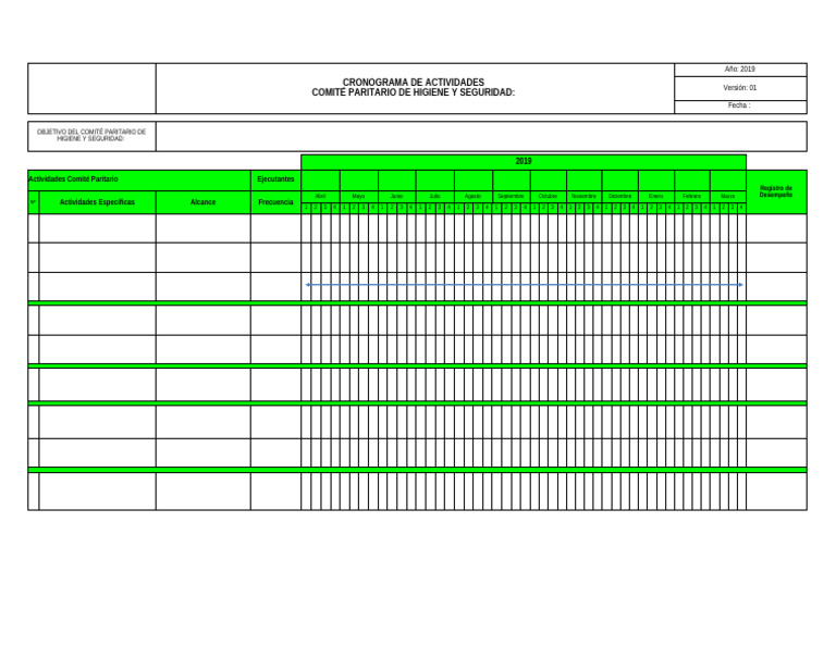 Cronograma-de-actividades-Comite-Paritario-2019 | PDF Cronograma-de-actividades-Comite-Paritario-2019 | PDF