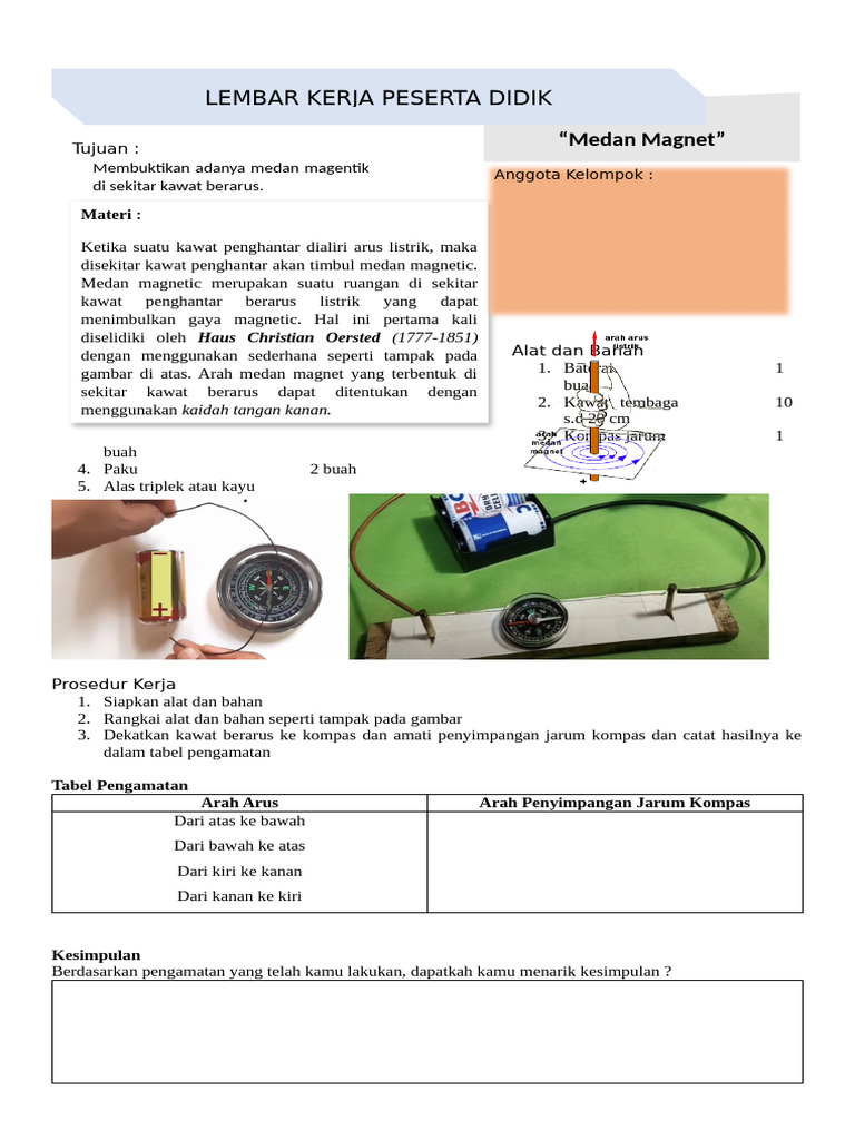 LKPD 3.3 medan magnet edit | PDF