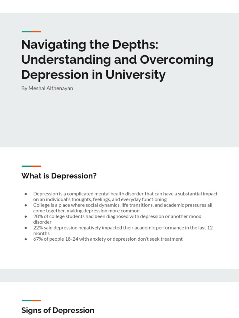 Navigating The Depths: Understanding and Overcoming Depression in ...