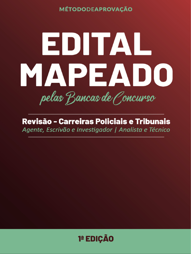 Amostra Editalmapeado Trib Pol | PDF | Justicia | Crimen y violencia