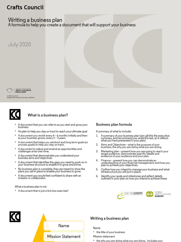 Business Plan Formula | PDF