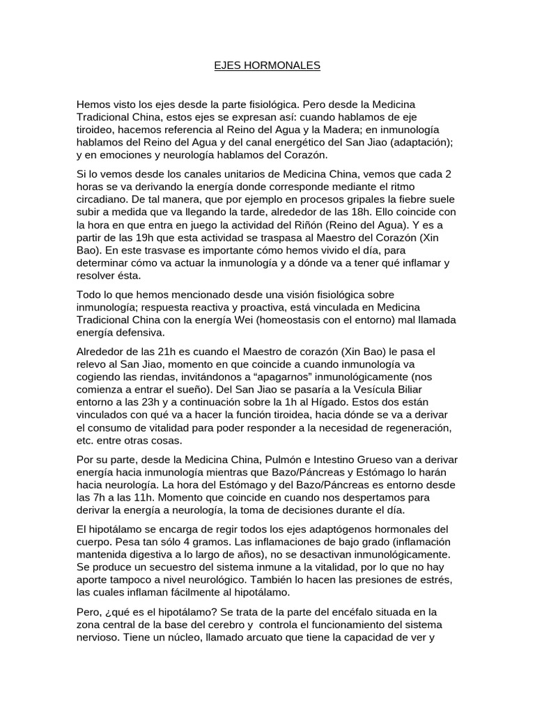 Ejes Hormonales 4 | PDF