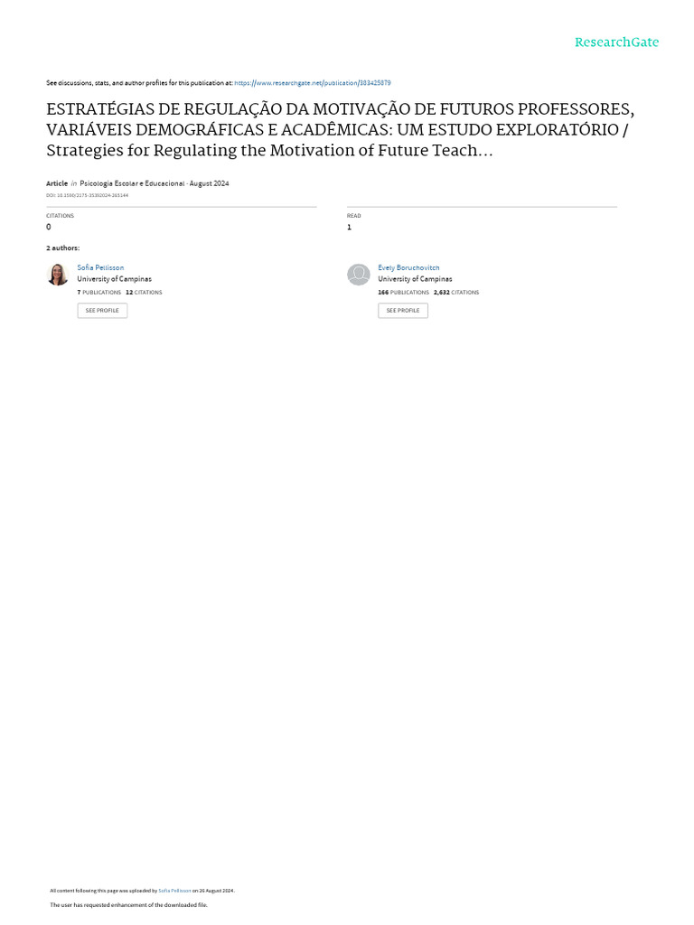 PellissoneBoruchovitch2024 EstrategiasRegMotiv | PDF