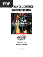 Batman Split | PDF | Physical Fitness | Strength Training