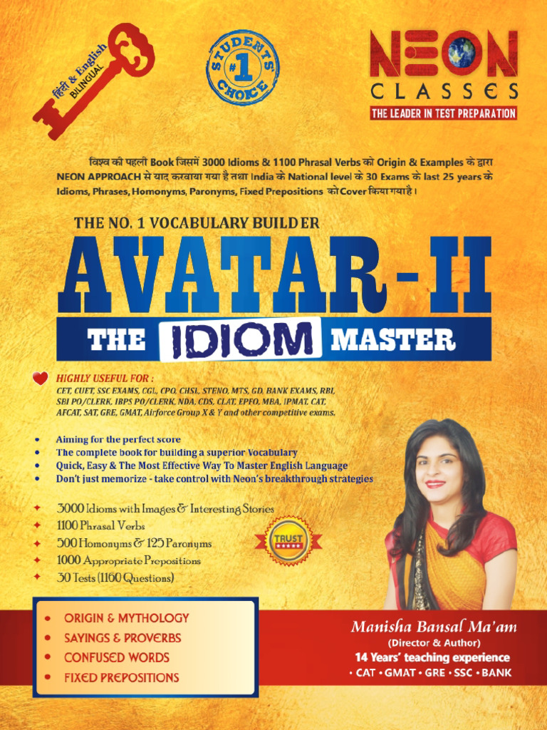Idioms Book For SSC CPO, CHSL, CGL Exams Sample | PDF