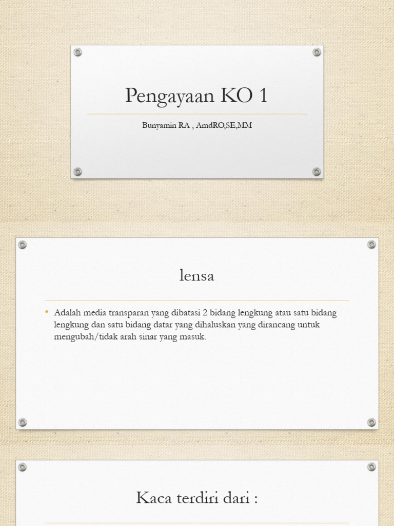 Pengayaan KO 1 | PDF