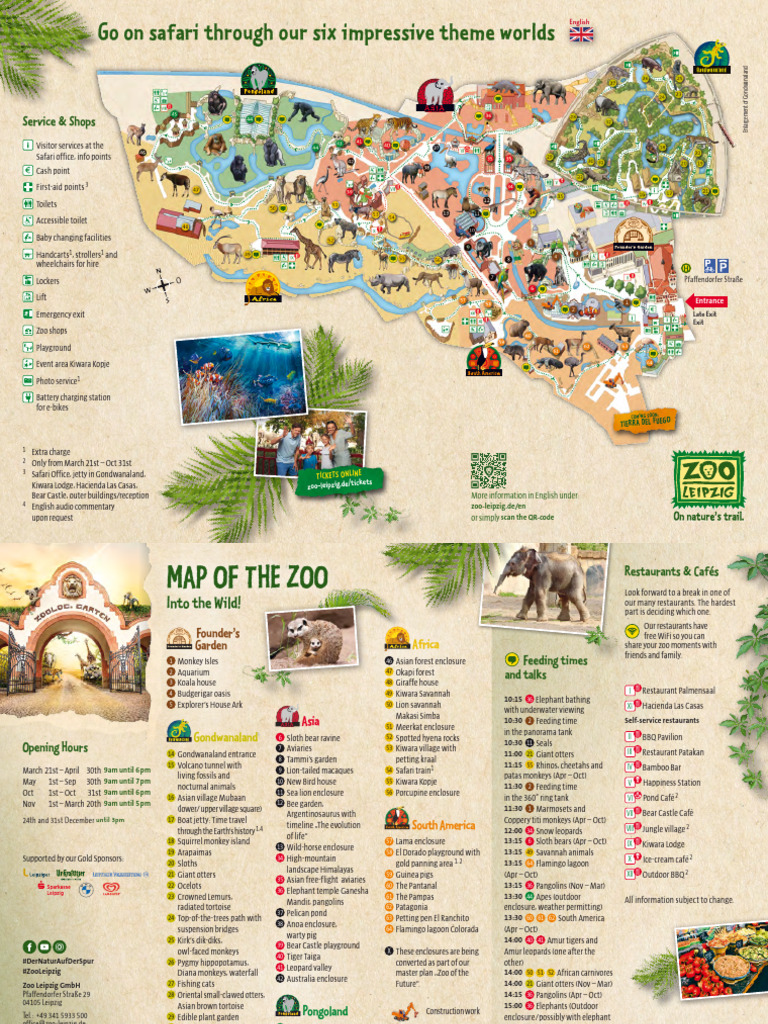 Zoo Leipzig Zooplan Englisch 2024 297x210 240515 WEB | PDF