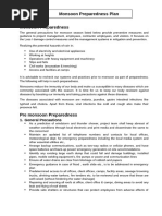 Pre Monsoon Checklist | PDF | Safety | Nature