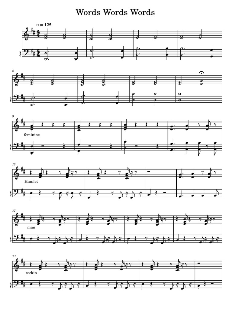 Words Words Words PDF