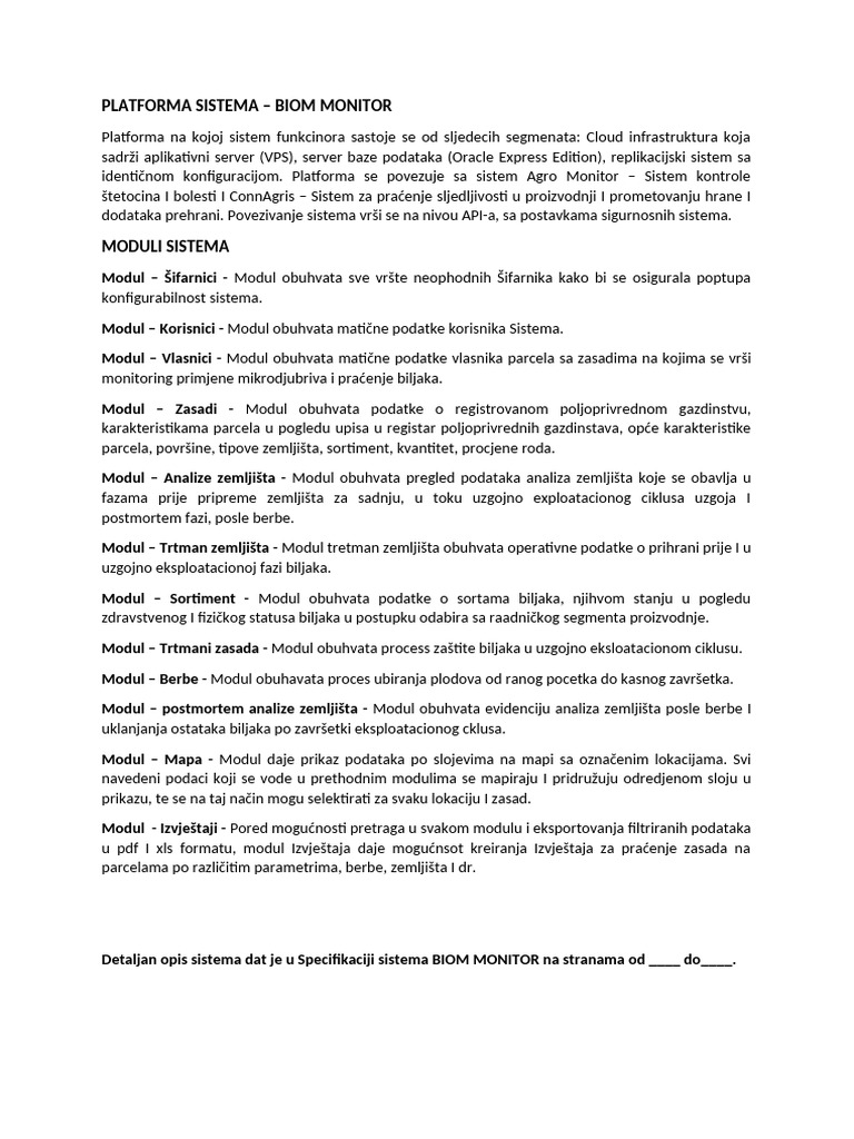 Biom Monitor Sazetak | PDF