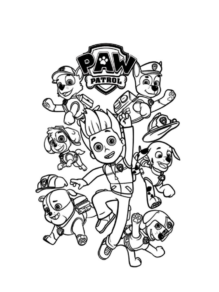 Paw Patrol Dibujos Autoguardado Pdf