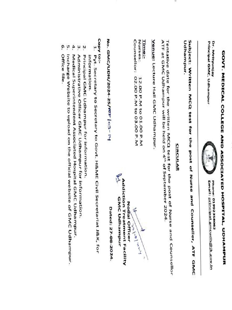 written test for ATF.compressed | PDF