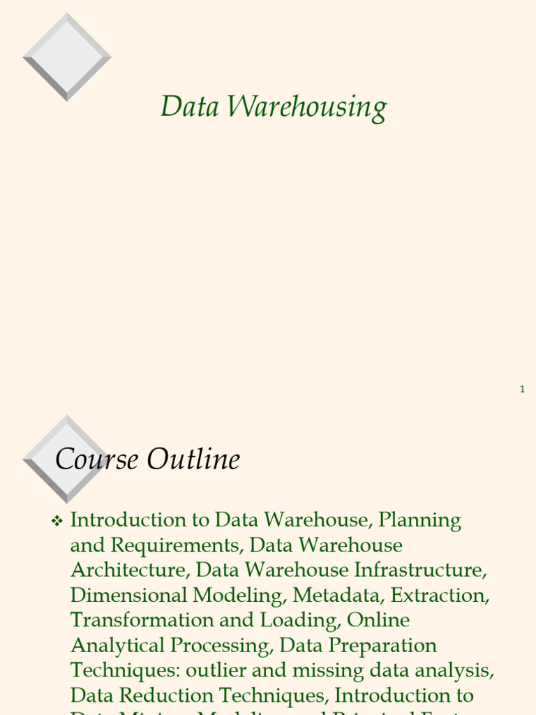 Data Warehousing - Introduction | PDF