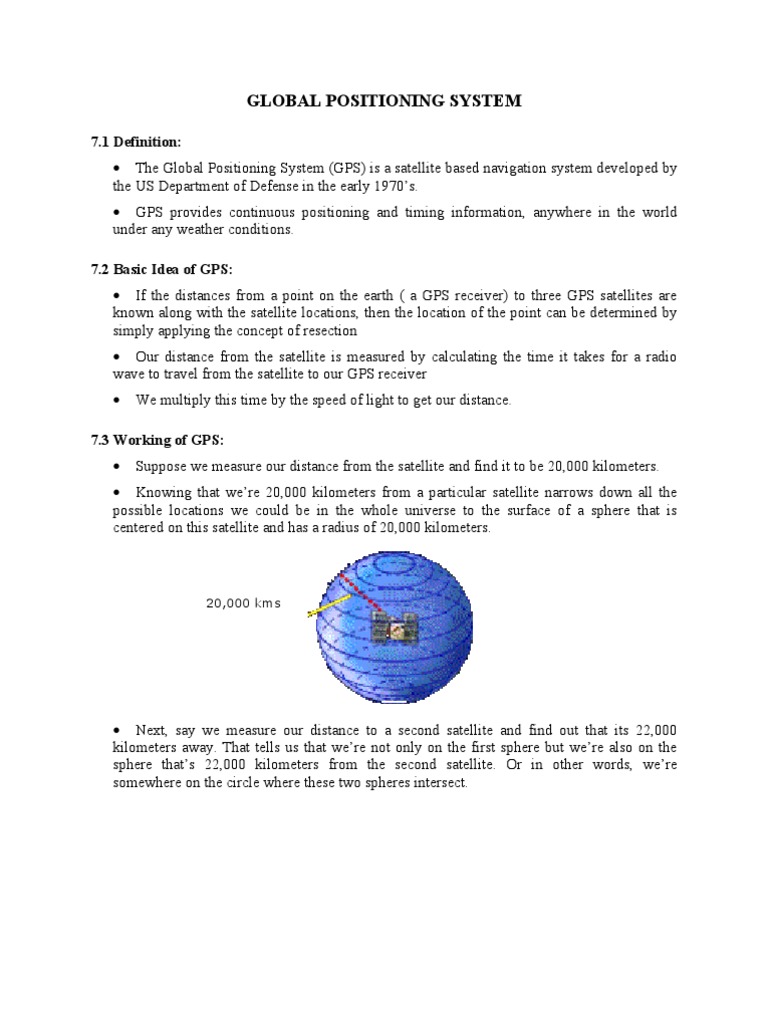Global Positioning System | PDF | Global Positioning System | Surveying