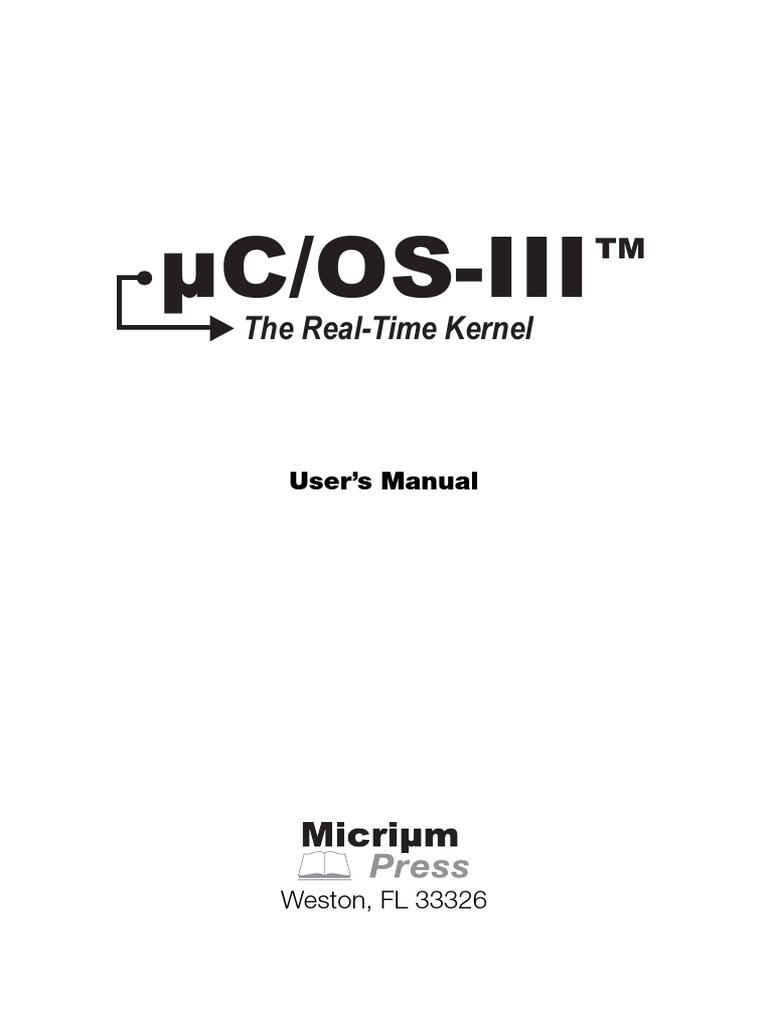 Micrium UCOS III UserManual | PDF
