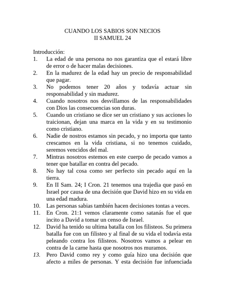 Cuando Los Sabios Son Necios | PDF