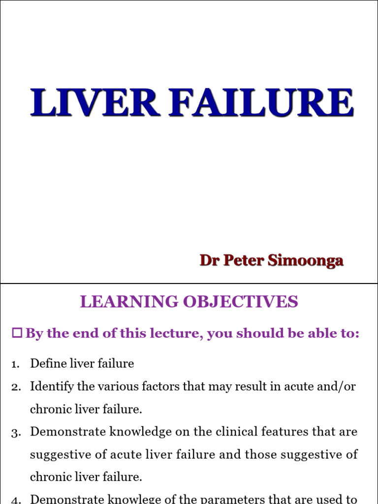Med4 - Git Lecture 6 - Liver Pathology 2 Liver Fauiler & HCC | PDF