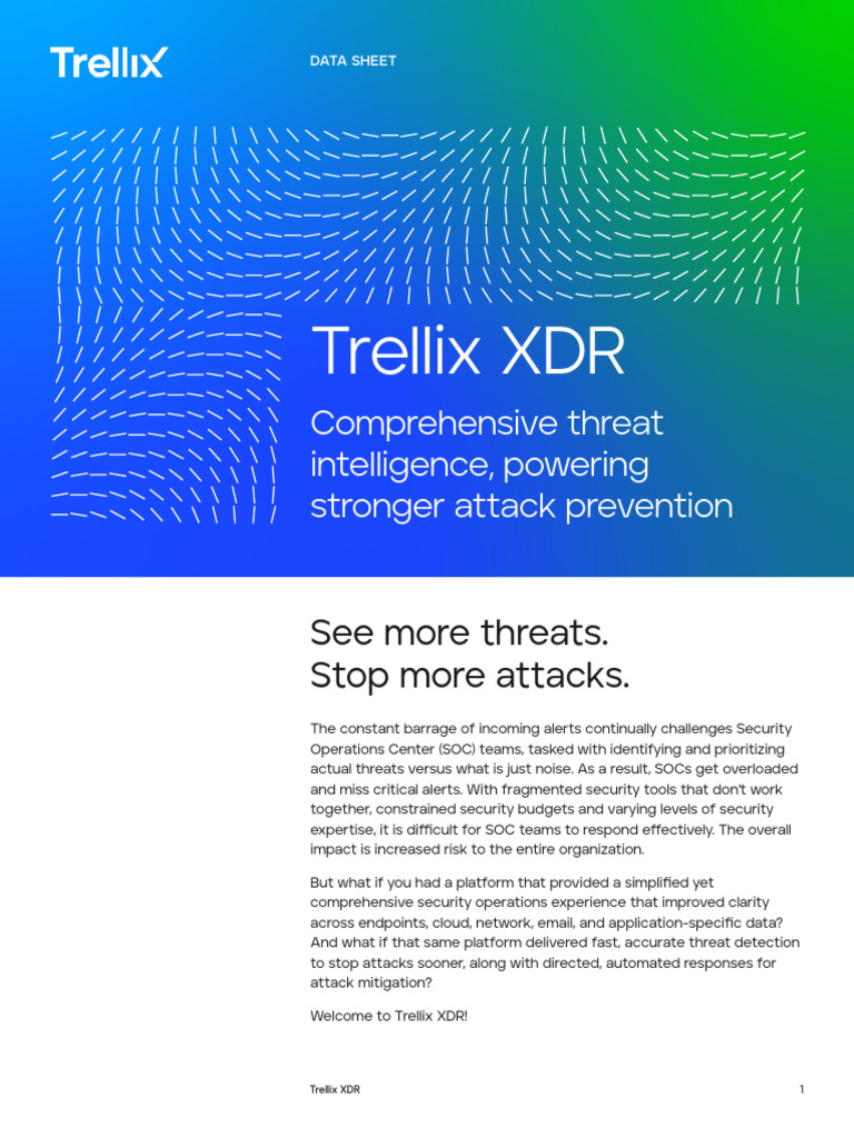 Trellix XDR Product Data | PDF