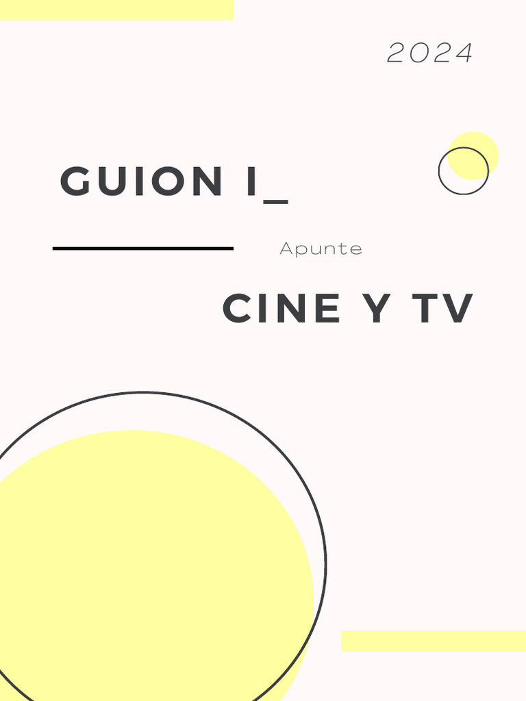 Apunte Guión I | PDF