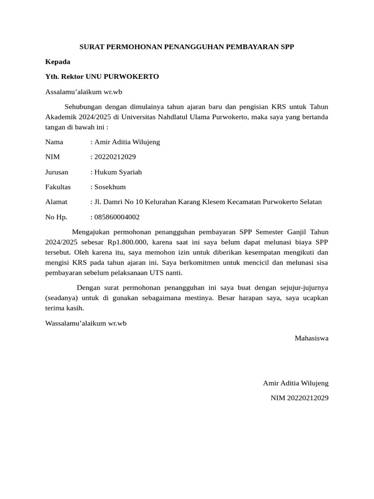 Salin-Penangguhan_SPP[1] | PDF