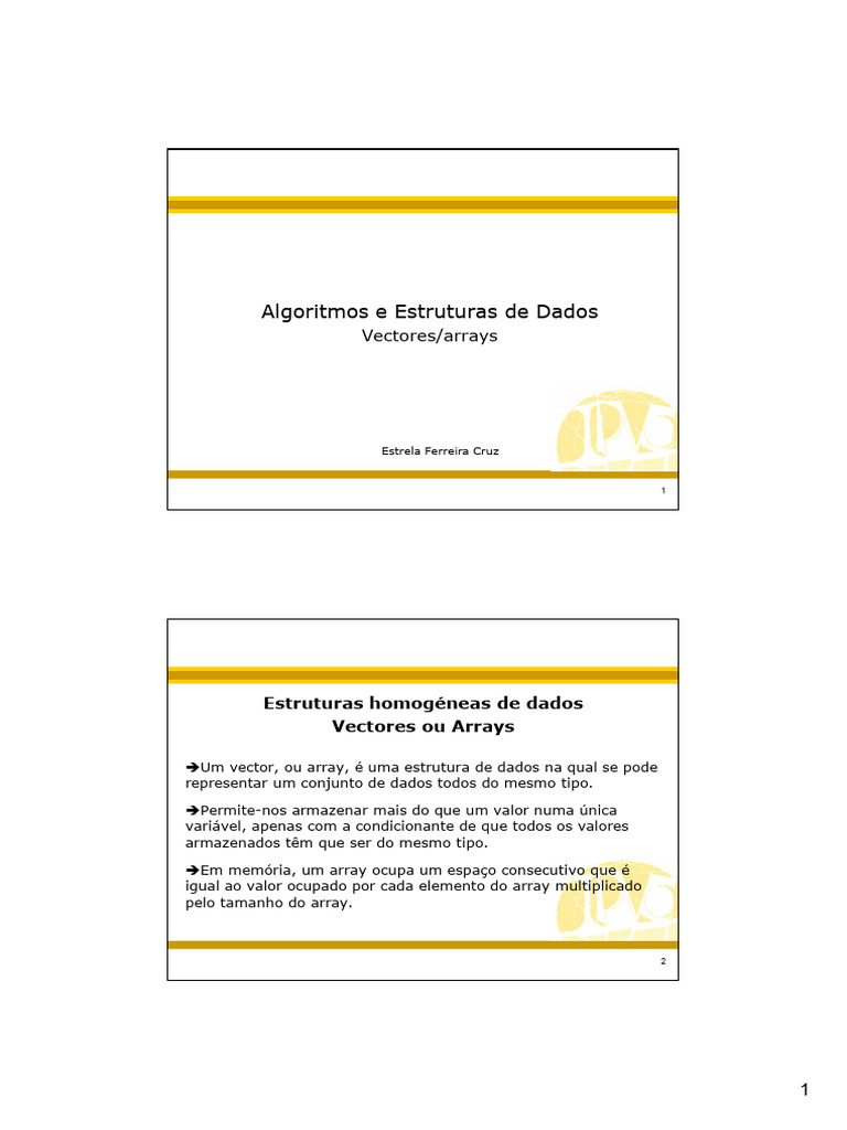 Aula 5 - Arrays | PDF