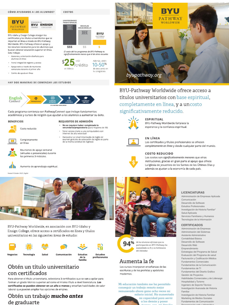 Flyer BYU Pathway | PDF