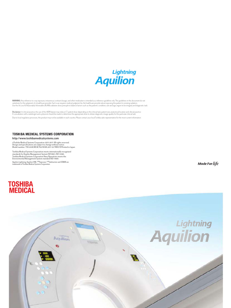 Brochure Aquilion Lightning | PDF