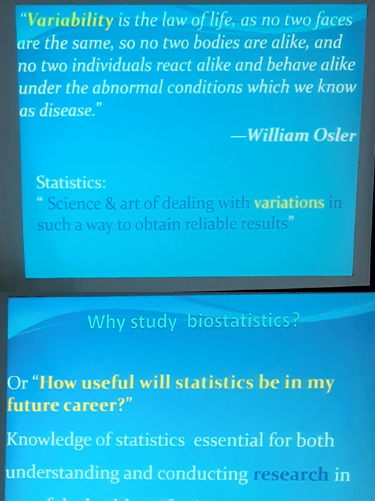 Biostatistics 1 | PDF